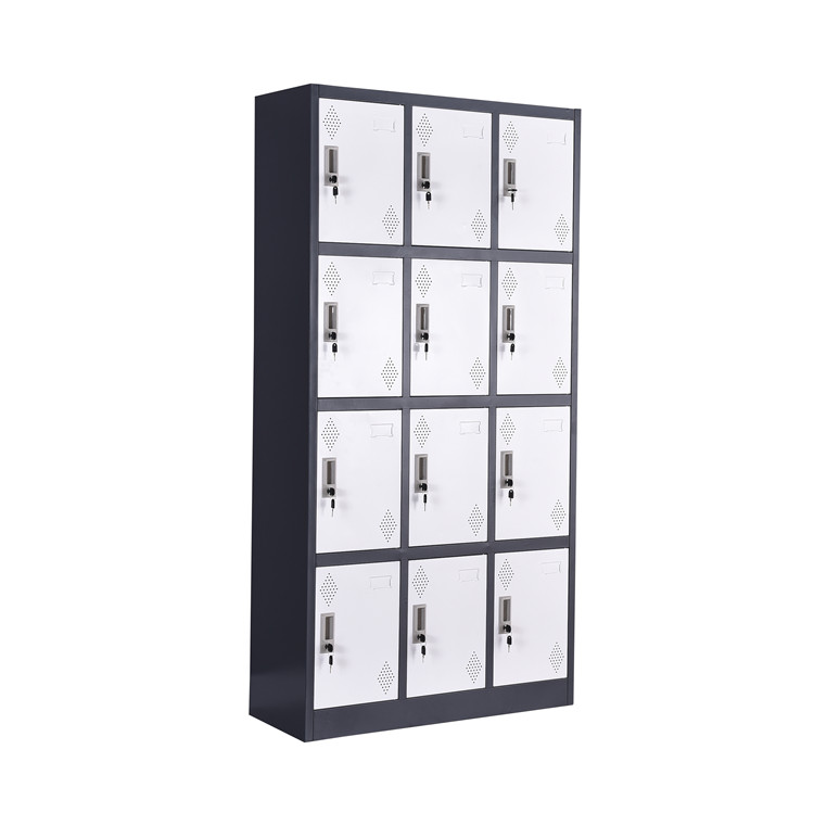 12 doors Steel Locker with Digital Lock for University Minno Office ...