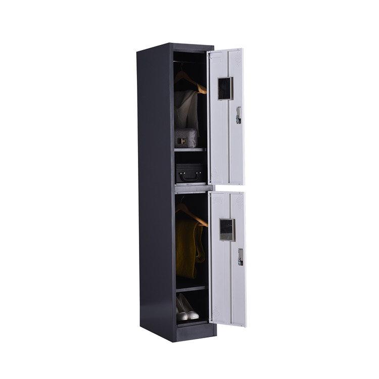 Vertical 2 doors Cion Operated Locker Use in School Gym Minno Office ...