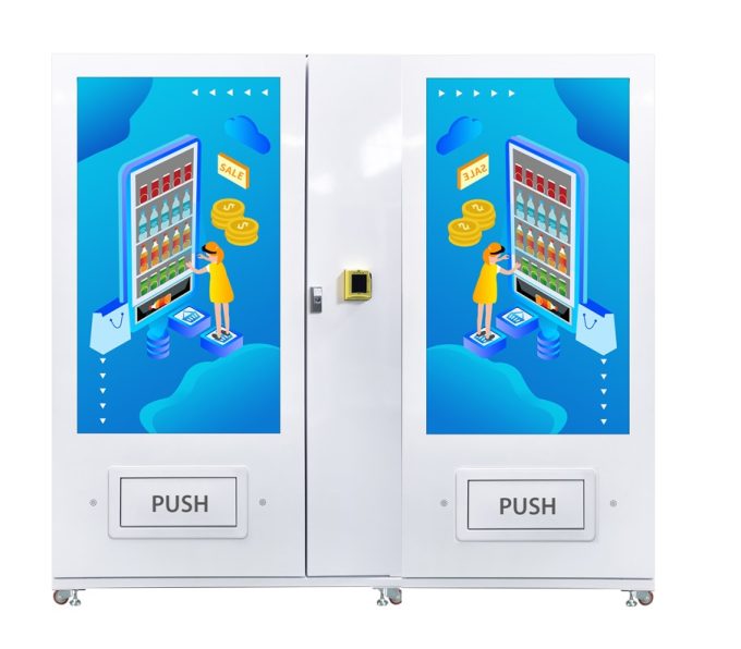 big touch screen custom combo vending machine snack cold drink smart ...